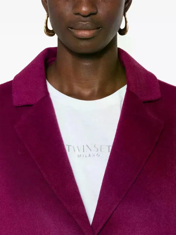 TWINSET Logo-patch Coat