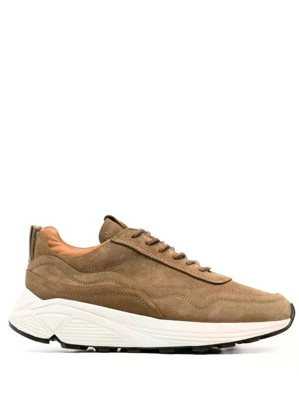 BUTTERO® Colour-block Suede Trainers - Neutrals
