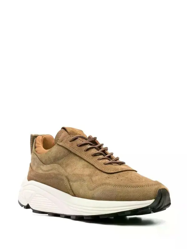 BUTTERO® Colour-block Suede Trainers - Neutrals