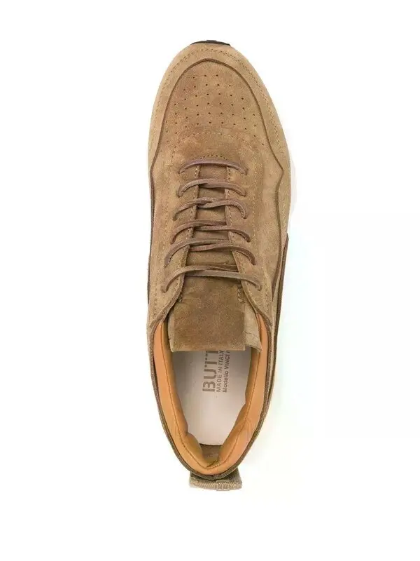BUTTERO® Colour-block Suede Trainers - Neutrals