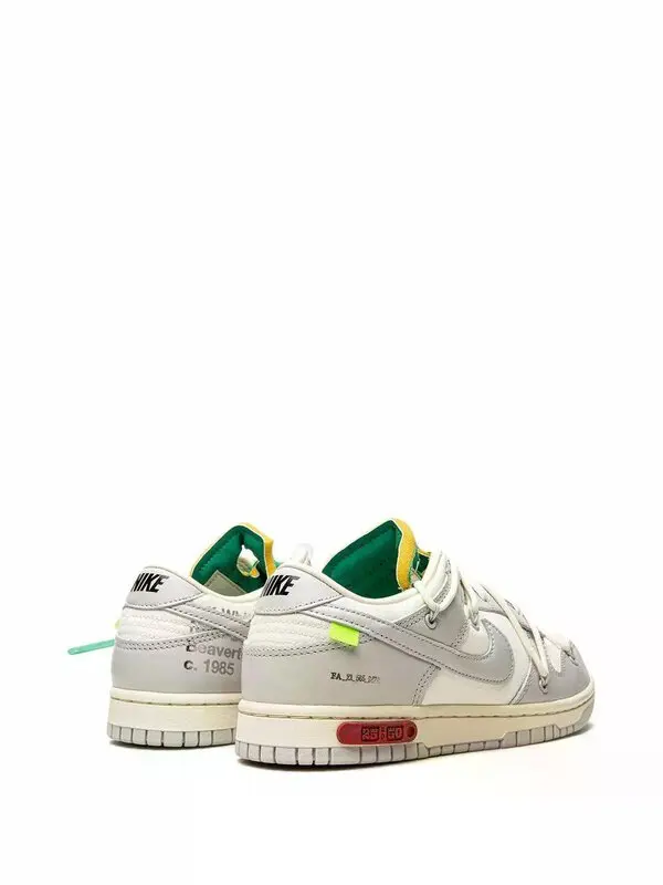 Nike X Off White Dunk Low Sneakers - Grey
