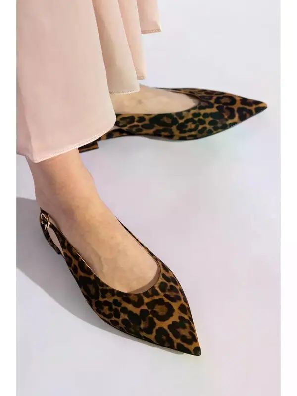 GIANVITO ROSSI Leopard-print Pointed Sandals