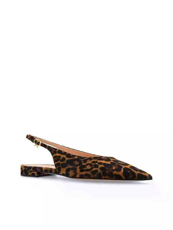 GIANVITO ROSSI Leopard-print Pointed Sandals
