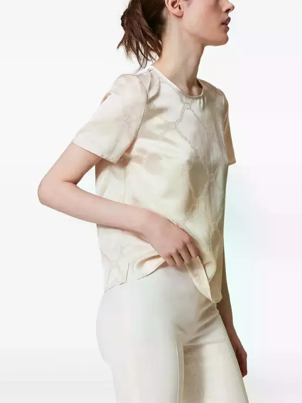 TWINSET Oval T-jacquard T-shirt