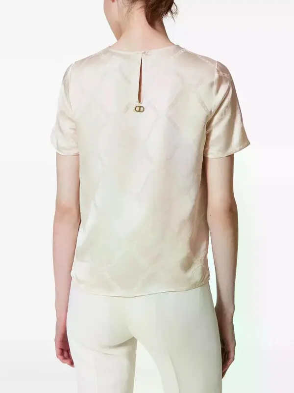 TWINSET Oval T-jacquard T-shirt