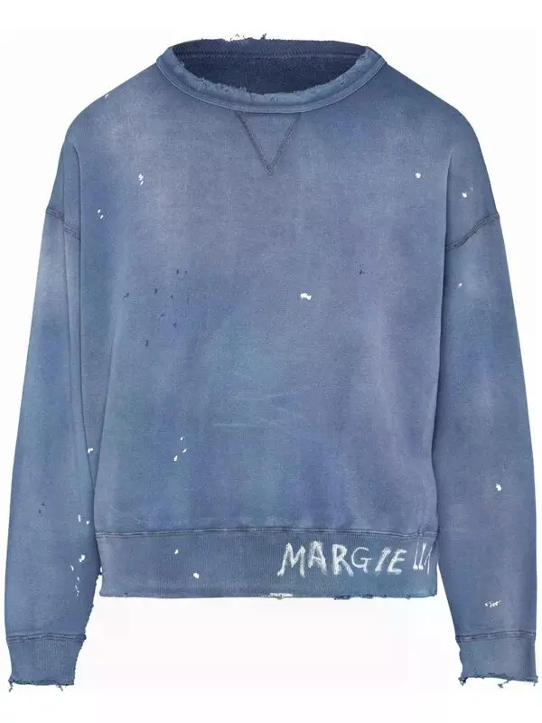 MAISON MARGIELA Cotton Sweatshirt - Blue