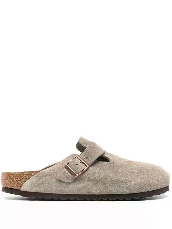 BIRKENSTOCK Suede Boston Mules
