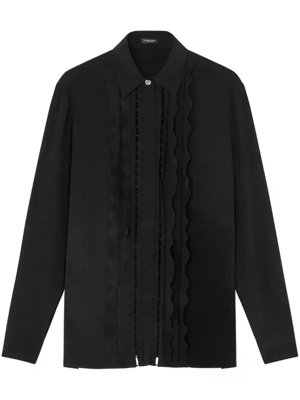 Versace Ruffled Silk Shirt