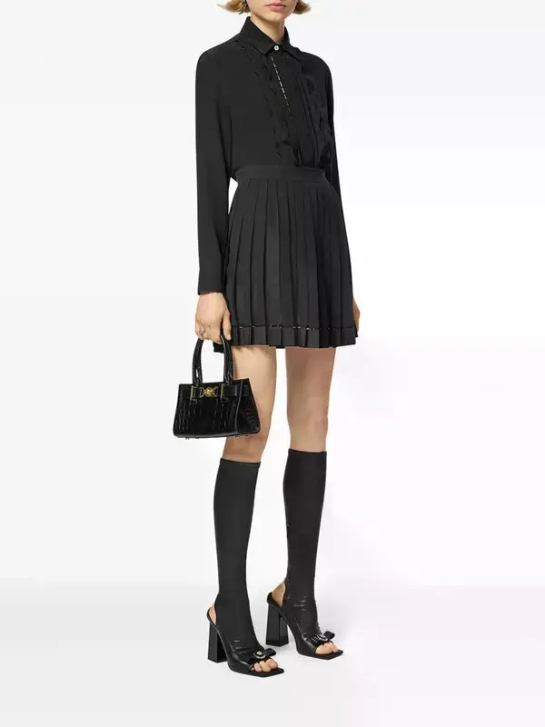 Versace Ruffled Silk Shirt