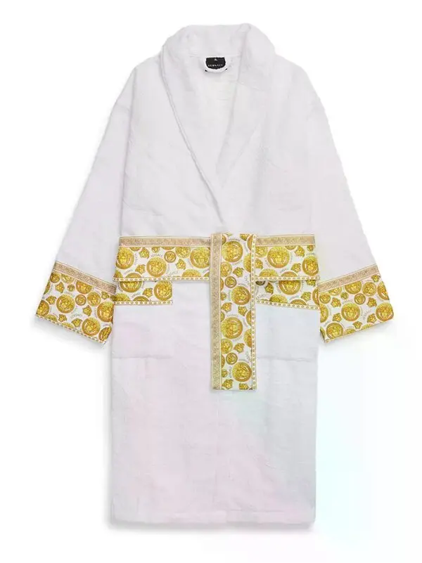 Versace Medusa Amplified Bathrobe - White