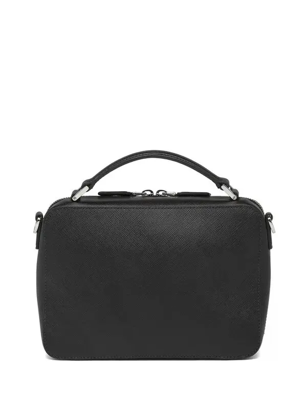 Prada Brique Saffiano Leather Bag - Black