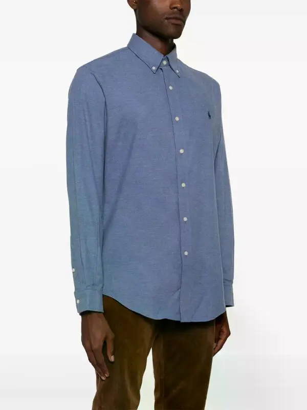 Polo Ralph Lauren Mélange-effect Shirt - Blue