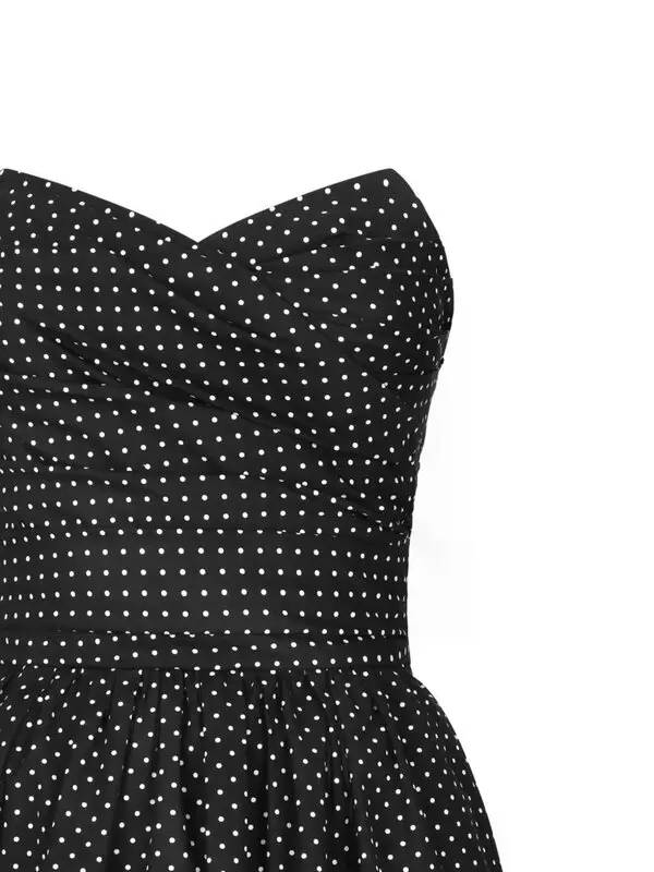 Dolce & Gabbana Polka-dot Bustier Minidress