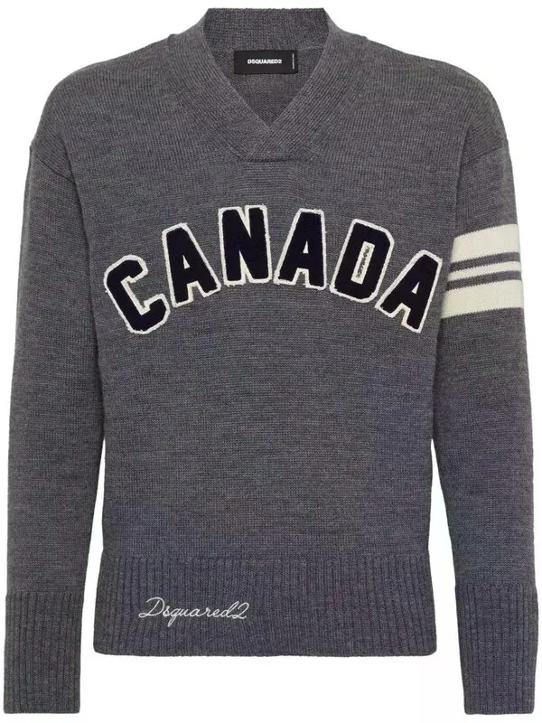 Dsquared2 Canada-patch Jumper - Grey