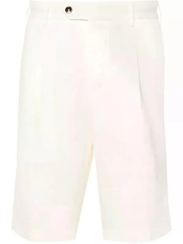 PT TORINO Pleated-design Shorts - Neutrals