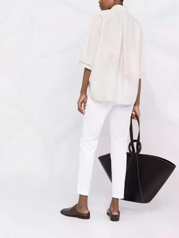 Fabiana Filippi Mid-rise Cropped Trousers