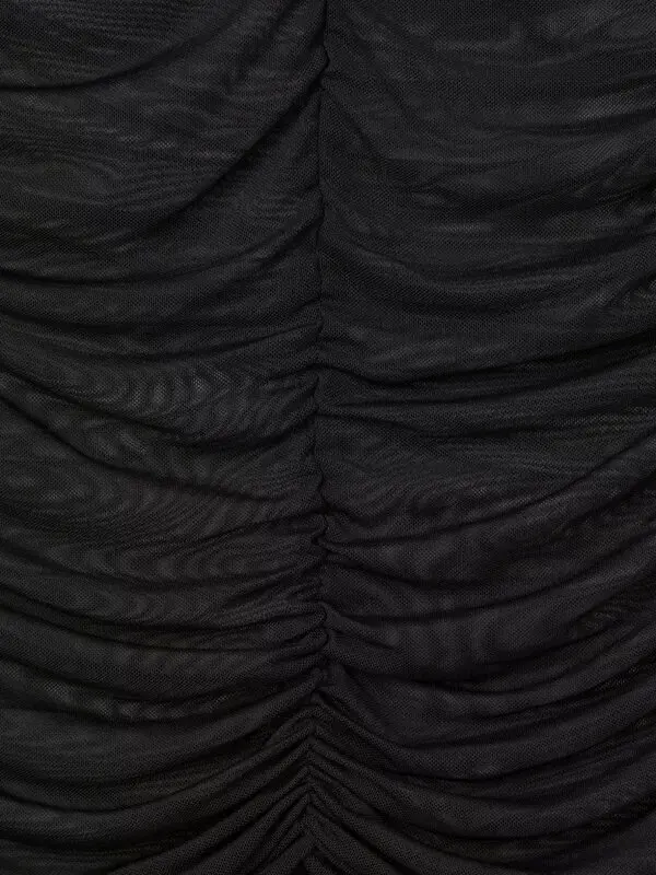 AZ FACTORY X Ester Manas Ruched-detailed Top - Black