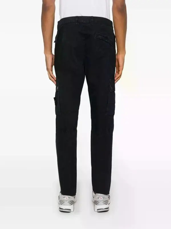Stone Island Compass-patch Cargo Pants - Blue