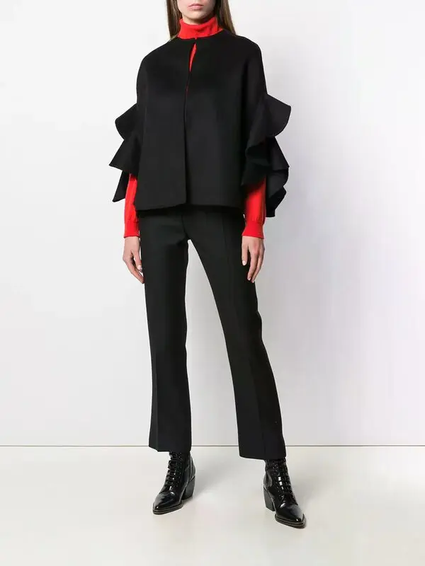Valentino Garavani Flare Leg Cropped Trousers