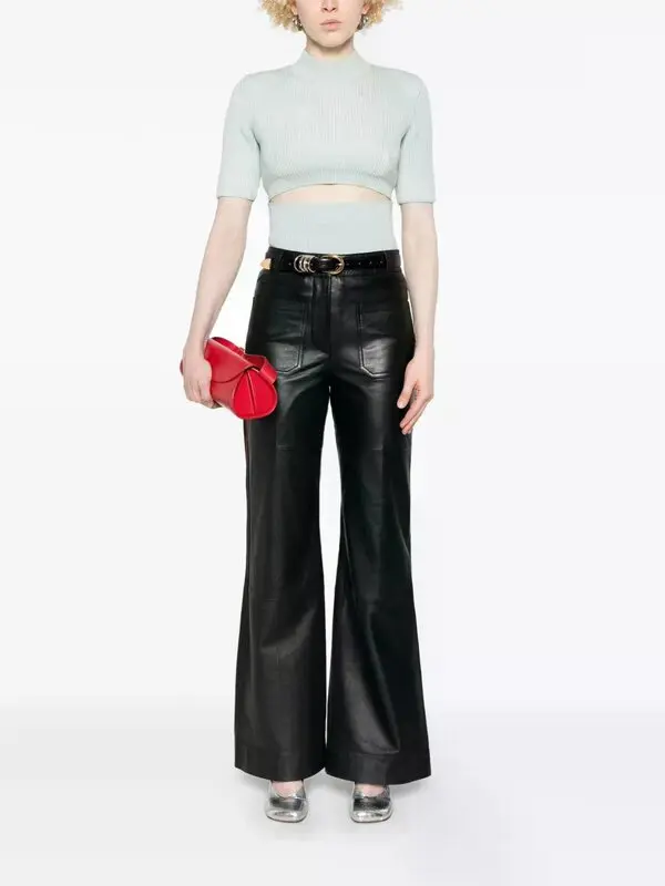 Victoria Beckham Leather Trousers