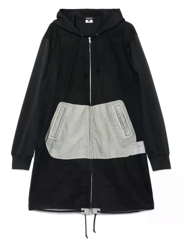Comme Des Garçons Lace-detailing Zip-up Jacket