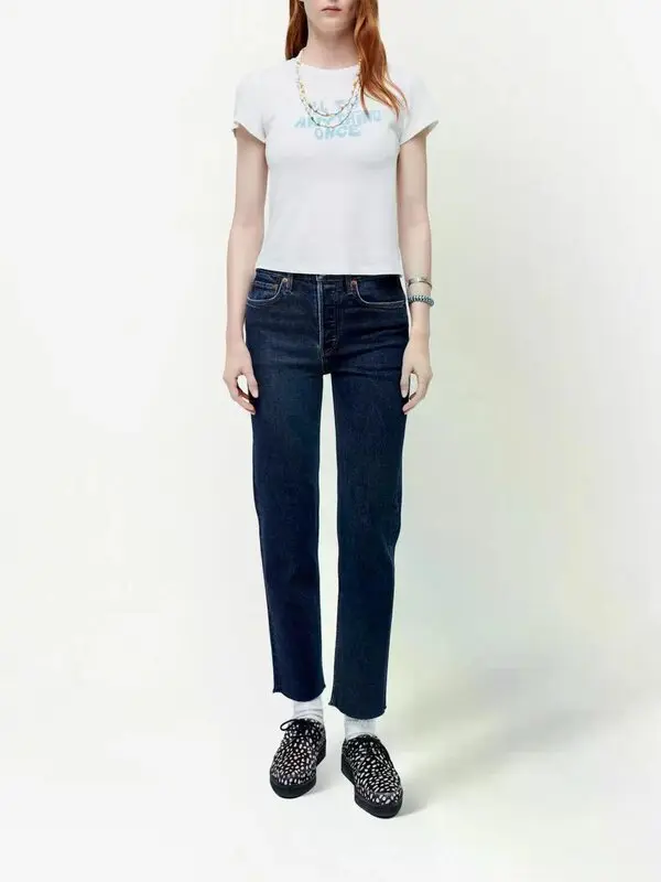 RE/DONE 70s Stove Pipe Mid-rise Jeans