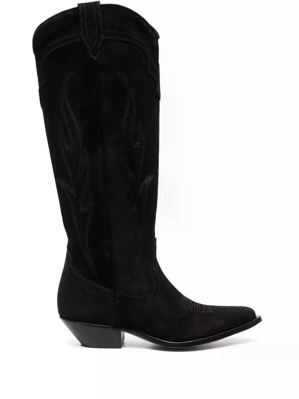 SONORA 40mm Western-style Suede Boots