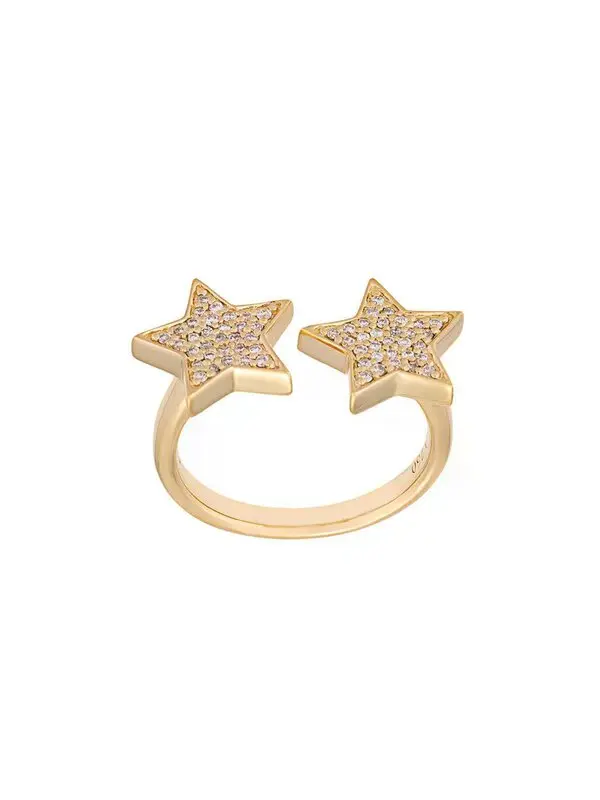 ALINKA Stasia Diamond Double Star Ring - Metallic