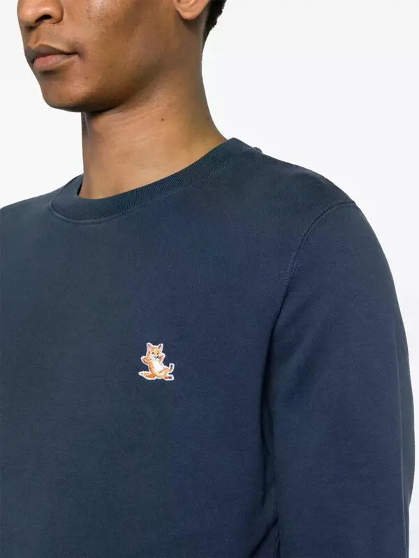 Maison Kitsuné Fox Motif Sweatshirt - Blue