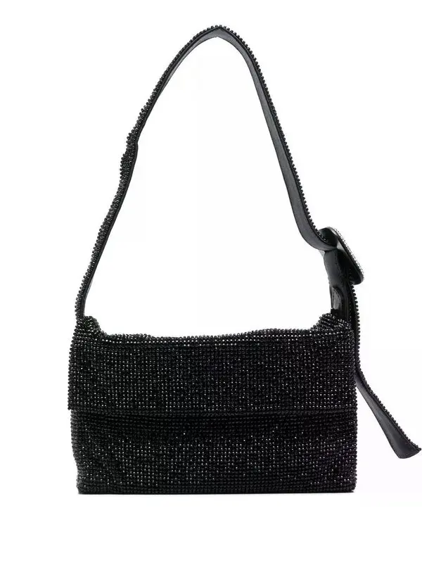 Benedetta Bruzziches Crystal-embellished Clutch - Black
