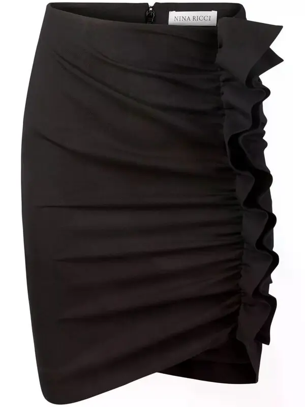 Nina Ricci Draped Ruffle Skirt