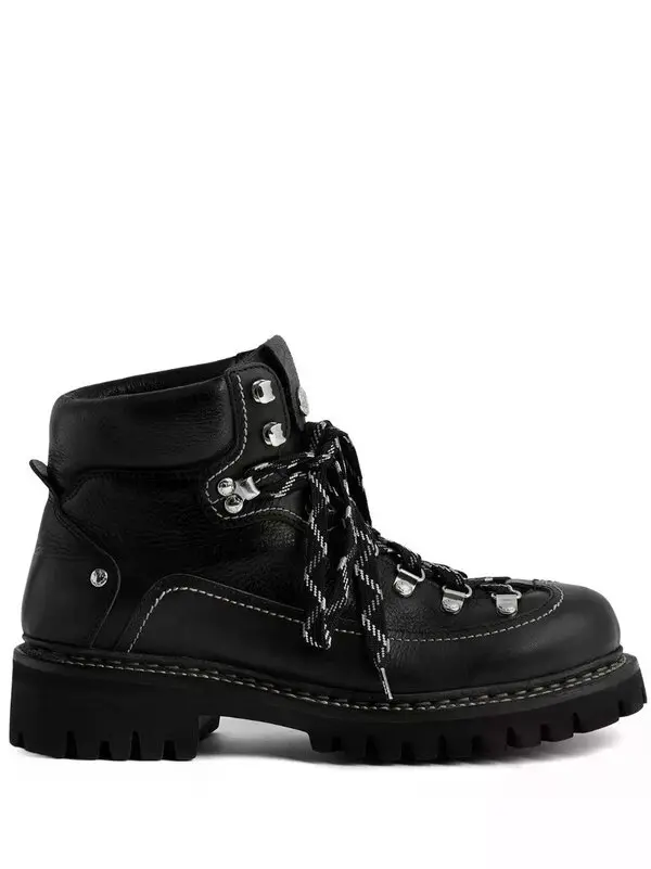Dsquared2 Leather Hiking Boots