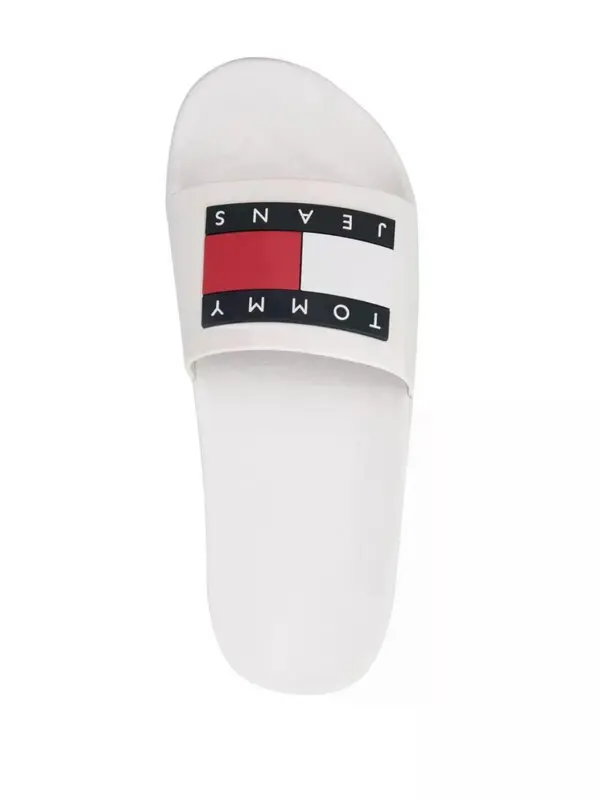 Tommy Hilfiger Flag-logo Pool Slides - Neutrals