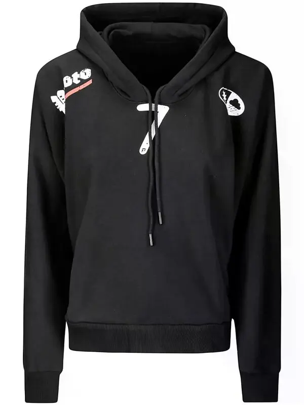 PROTOTYPES Number Print Hoodie - Black