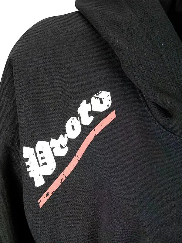 PROTOTYPES Number Print Hoodie - Black
