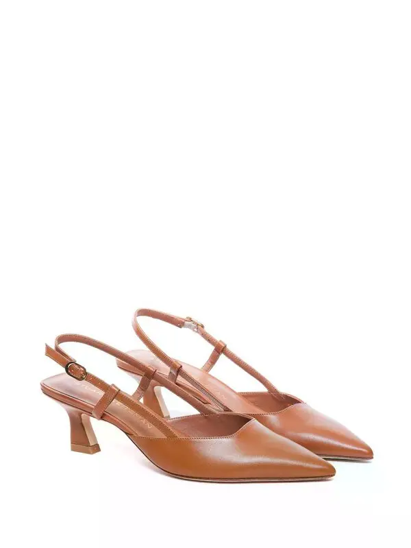 STUART WEITZMAN 50mm Vinnie Slingback Pumps - Brown