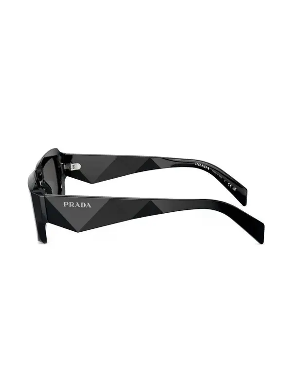 Prada Rectangle-frame Sunglasses - Black