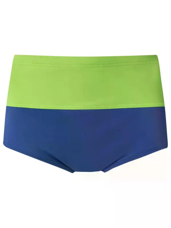 AMIR SLAMA Two-tone Swim Trunks - Blue