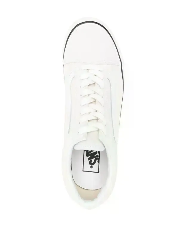 VANS Old Skool Suede Panelled Sneakers - Neutrals