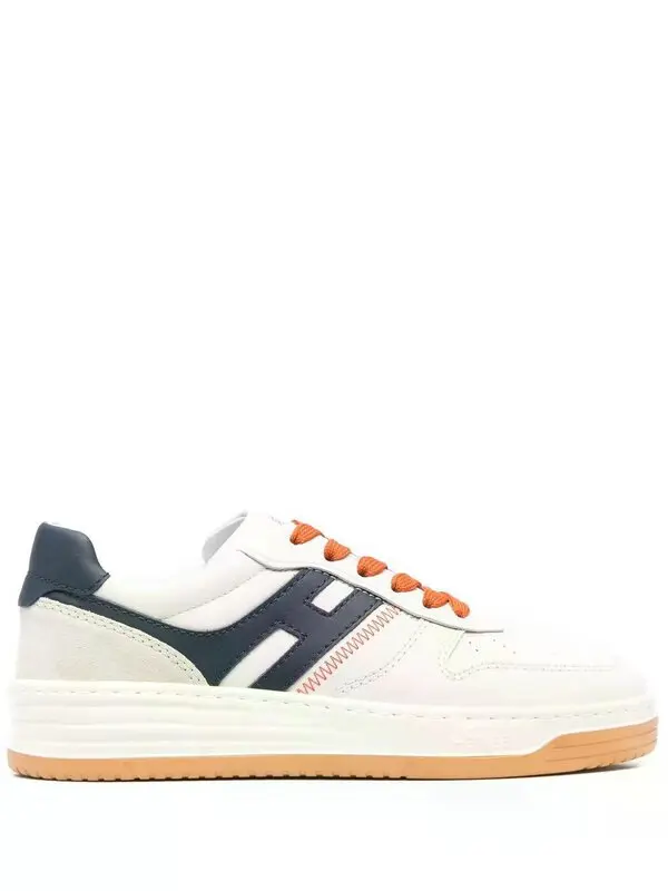 Hogan Logo-patch Low-top Sneakers - Neutrals