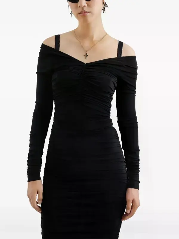 Dolce & Gabbana Ruched Midi Dress
