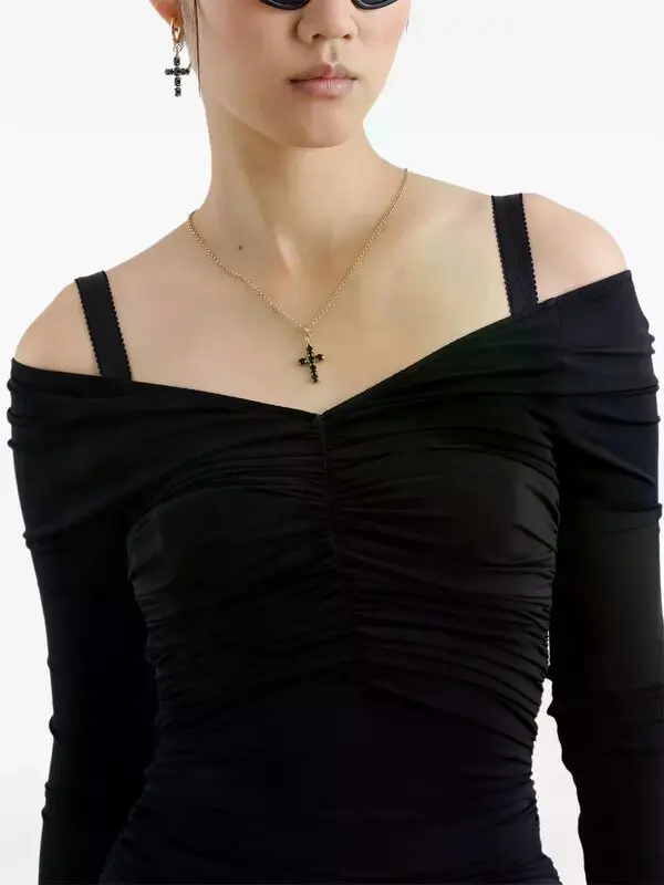 Dolce & Gabbana Ruched Midi Dress
