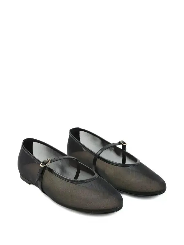 STUART WEITZMAN Leather Ballerina Shoes - Black