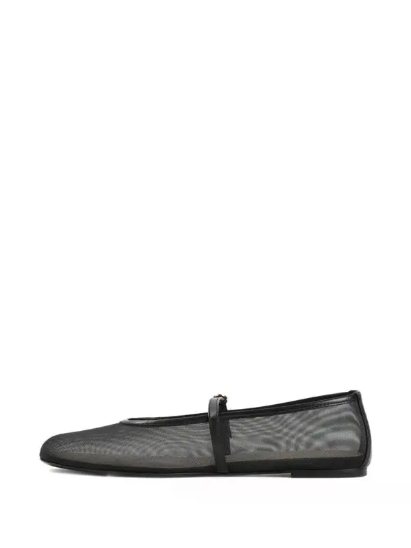 STUART WEITZMAN Leather Ballerina Shoes - Black