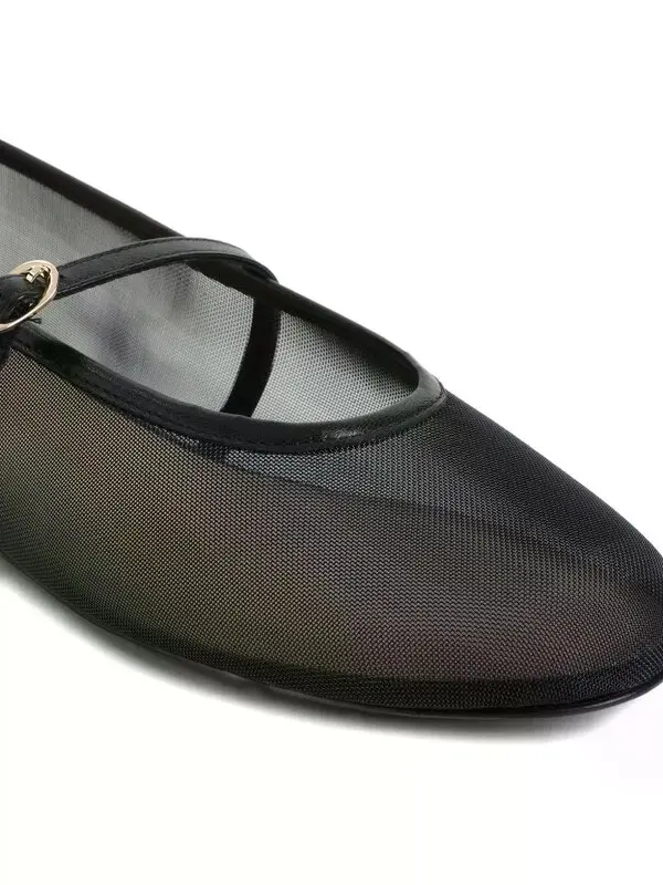 STUART WEITZMAN Leather Ballerina Shoes - Black