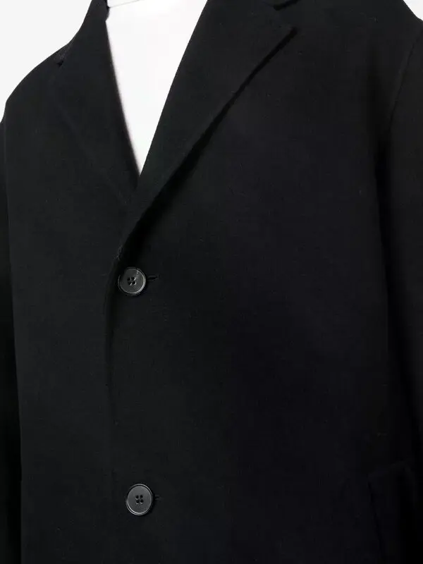 JIL SANDER Notched-collar Button-up Coat - Blue