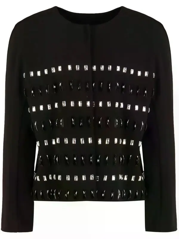 Max Mara Crepe De Chine Jacket - Black