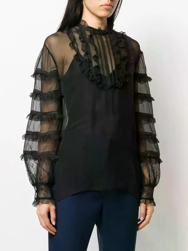 Valentino Garavani Sheer Organza Blouse