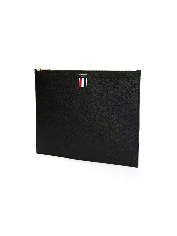 Thom Browne Logo-stamp Leather Document Holder