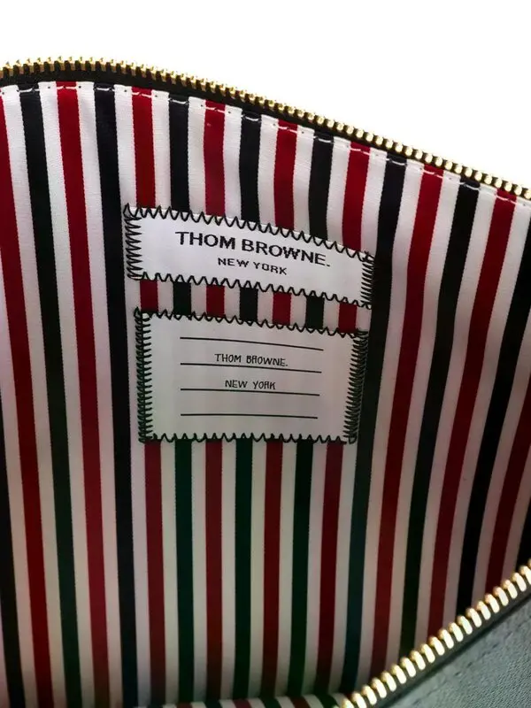 Thom Browne Logo-stamp Leather Document Holder